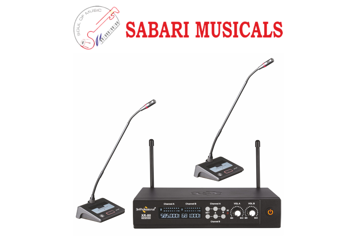 Studiomaster XR 80 CC Wireless Podium Microphone with 200 Selectable ...